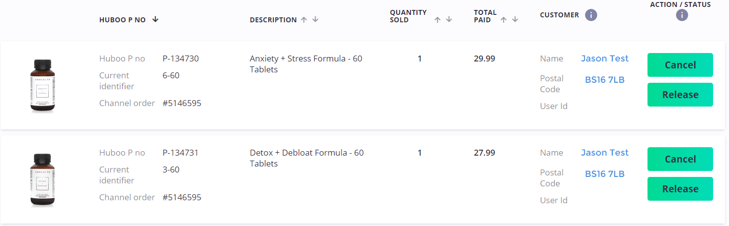 Current Sales With Huboo