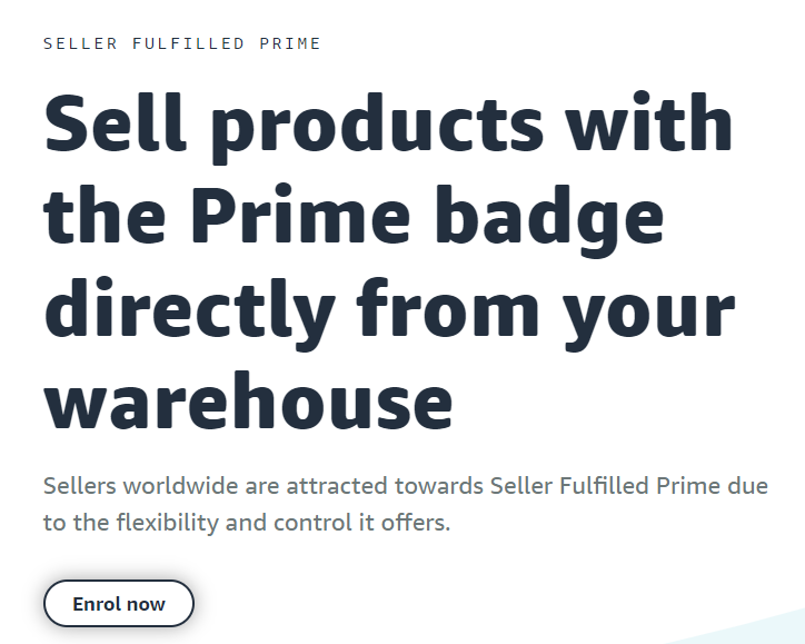 Amazon > Setting Up Seller Fulfilled Prime (UK ONLY)