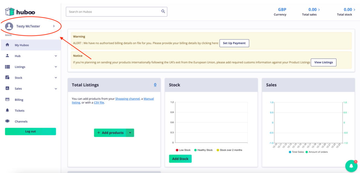 Open API > Setting Up Your Sandbox Environment